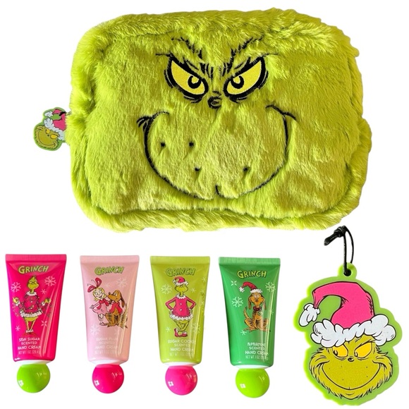 The Grinch | Bags | Grinch Who Stole Christmas Fuzzy Furry Cosmetic Bag ...